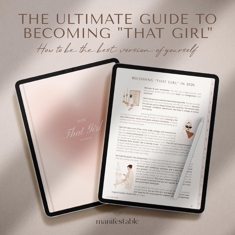 2026 Digital Planner, THAT GIRL Planner, Daily Weekly Monthly ...