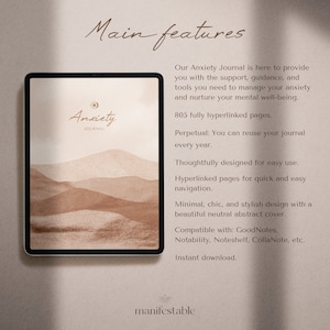 ANXIETY JOURNAL | Mental Health Journal | Therapy Journal | Anxiety ...