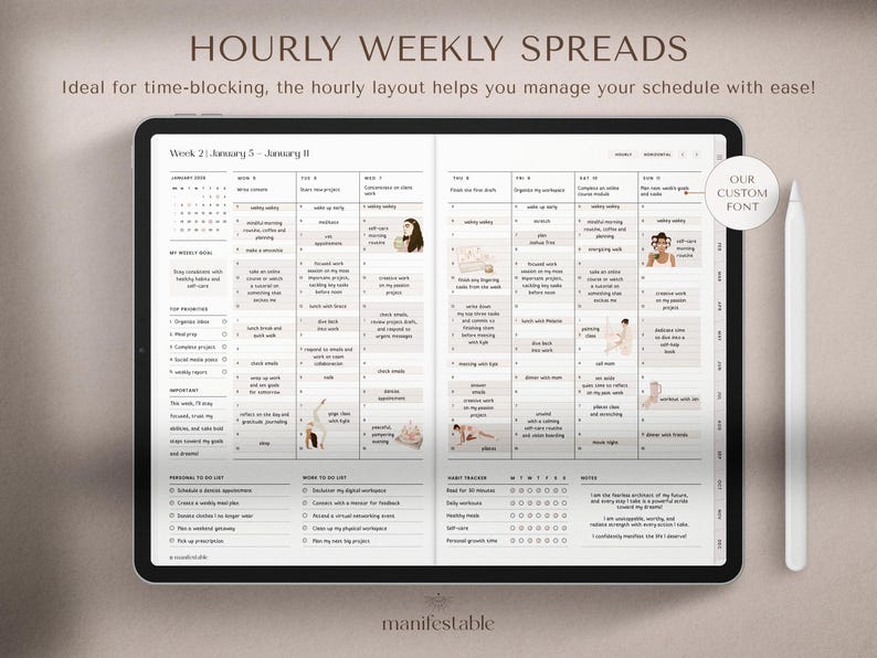 2026 Digital Planner, Weekly Planner, Monthly Planner, Goodnotes ...
