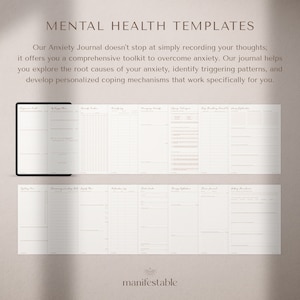 ANXIETY JOURNAL | Mental Health Journal | Therapy Journal | Anxiety ...