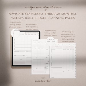 Budget Planner | Digital Planner | Monthly Budget | iPad Planner ...