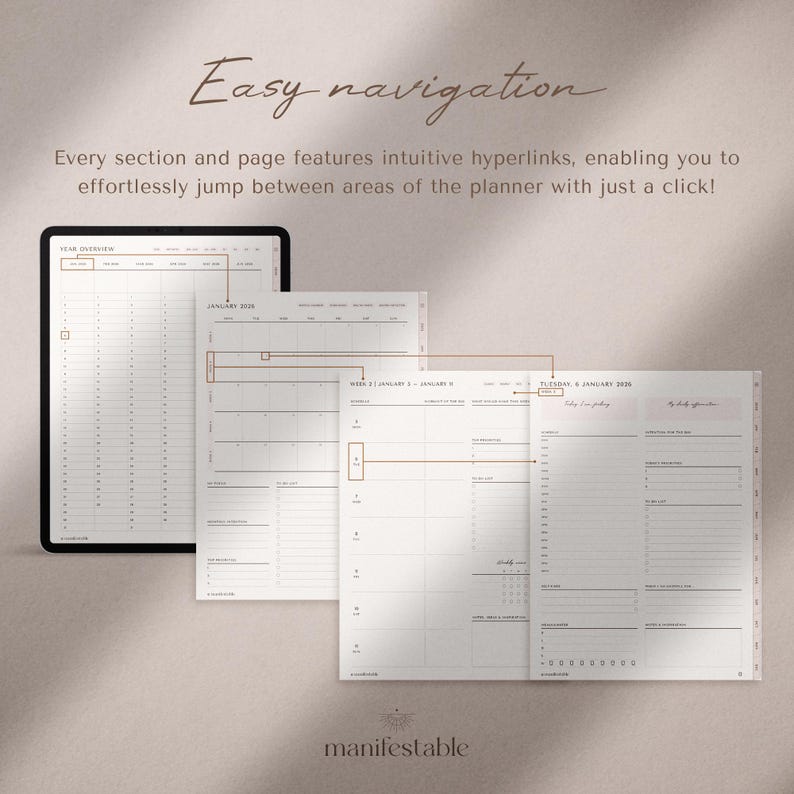 2026 Digital Planner, THAT GIRL Planner, Daily Weekly Monthly ...