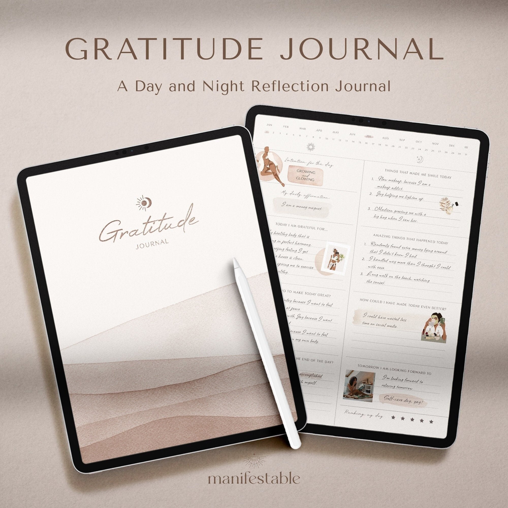 Digital Gratitude Journal Daily Gratitude Journal for Ipad - Etsy Australia