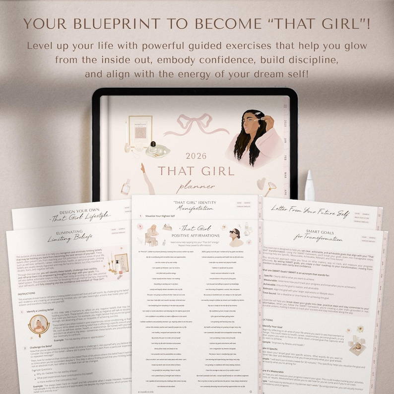 2026 Digital Planner, THAT GIRL Planner, Daily Weekly Monthly ...