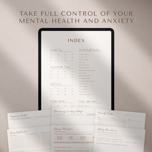 ANXIETY JOURNAL | Mental Health Journal | Therapy Journal | Anxiety ...