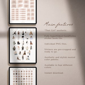 Digital Planner Stickers | THAT GIRL Aesthetic Stickers | Goodnotes ...