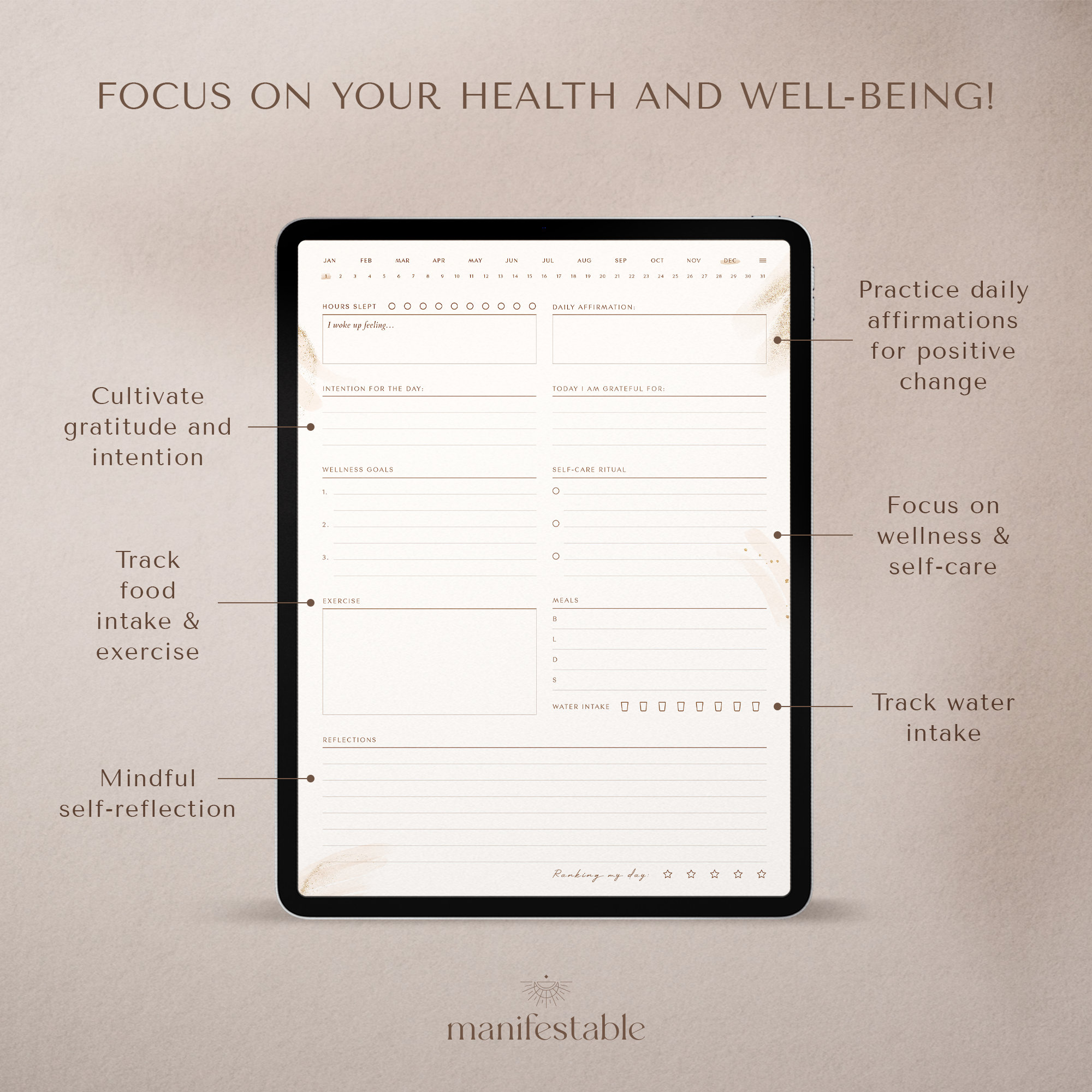 Wellness Journal Digital Journal Mindfulness Journal - Etsy