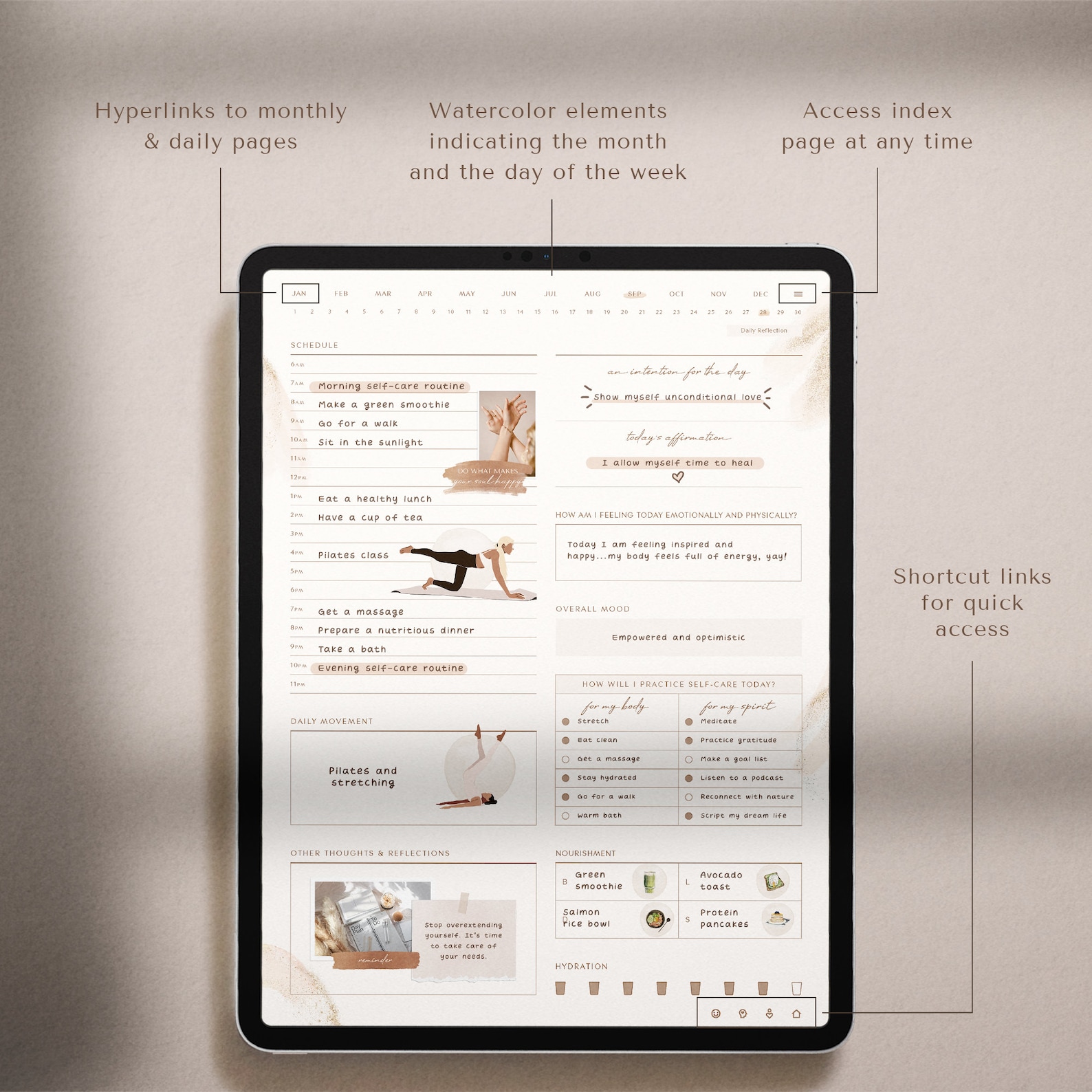 Self Care Planner Digital Planner Goodnotes Planner iPad Planner Daily ...