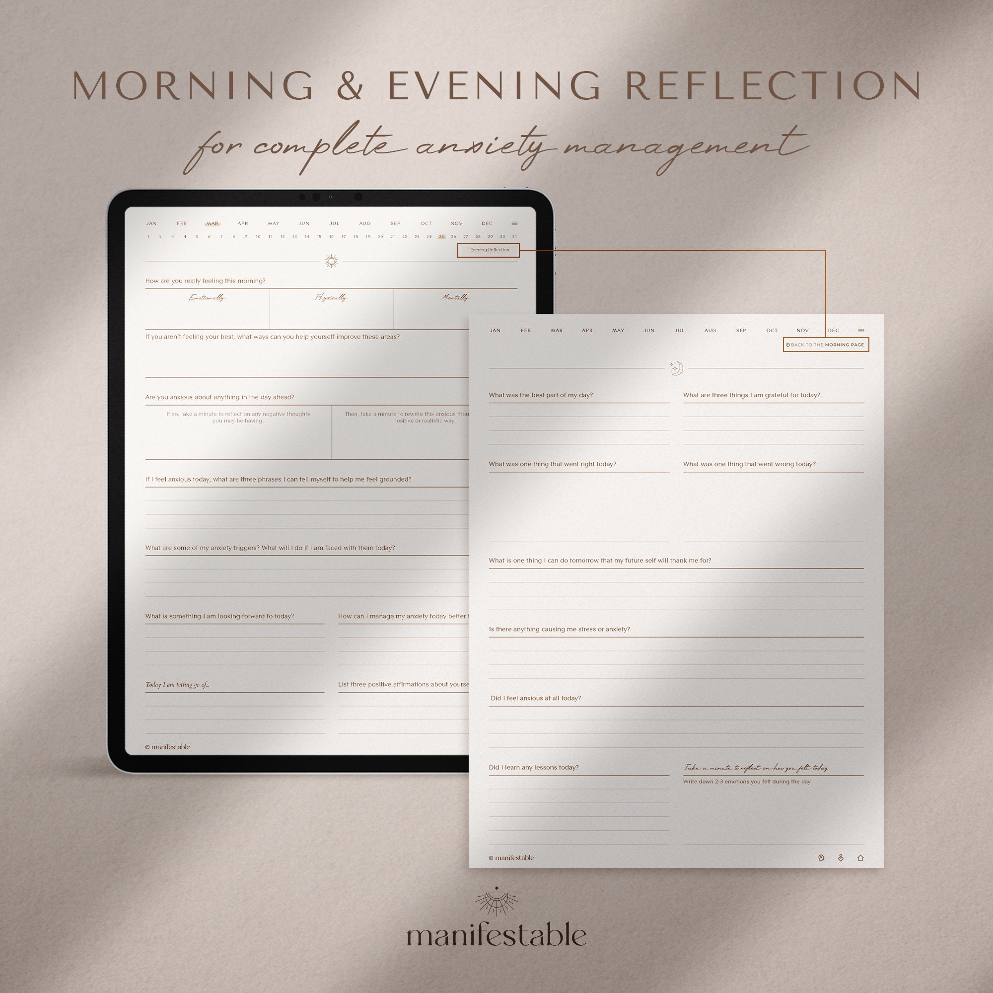 ANXIETY JOURNAL | Mental Health Journal | Therapy Journal | Anxiety ...