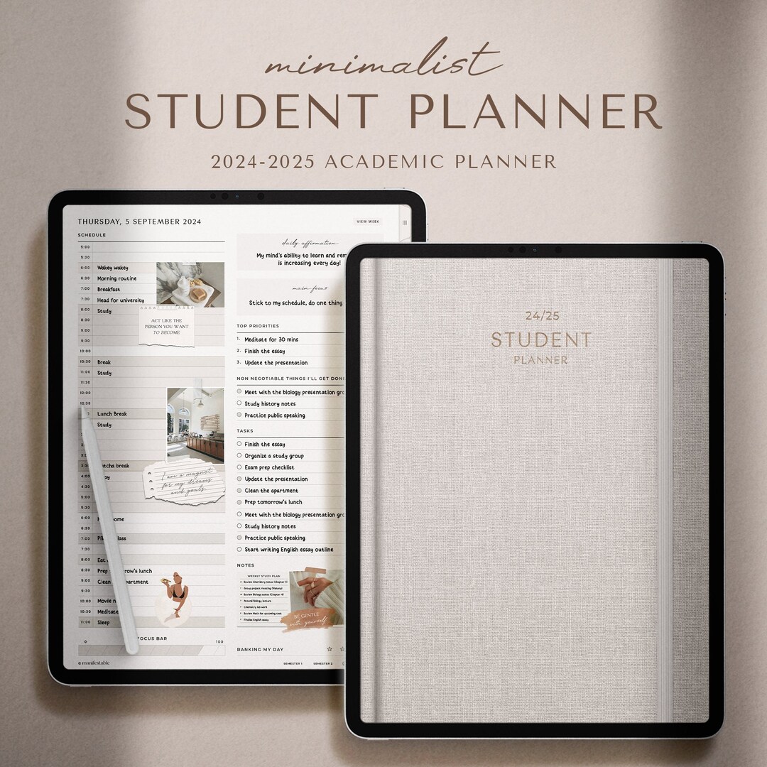 Planificador de estudiantes, Planificador académico, Planificador 2024 ...