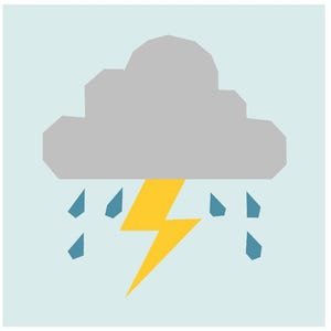 Rain Cloud Quilt Block Pattern: Foundation Paper Piecing (PDF) - Etsy