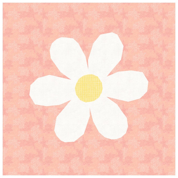 Daisy Quilt Block Pattern: Foundation Paper Piecing (PDF) - Etsy