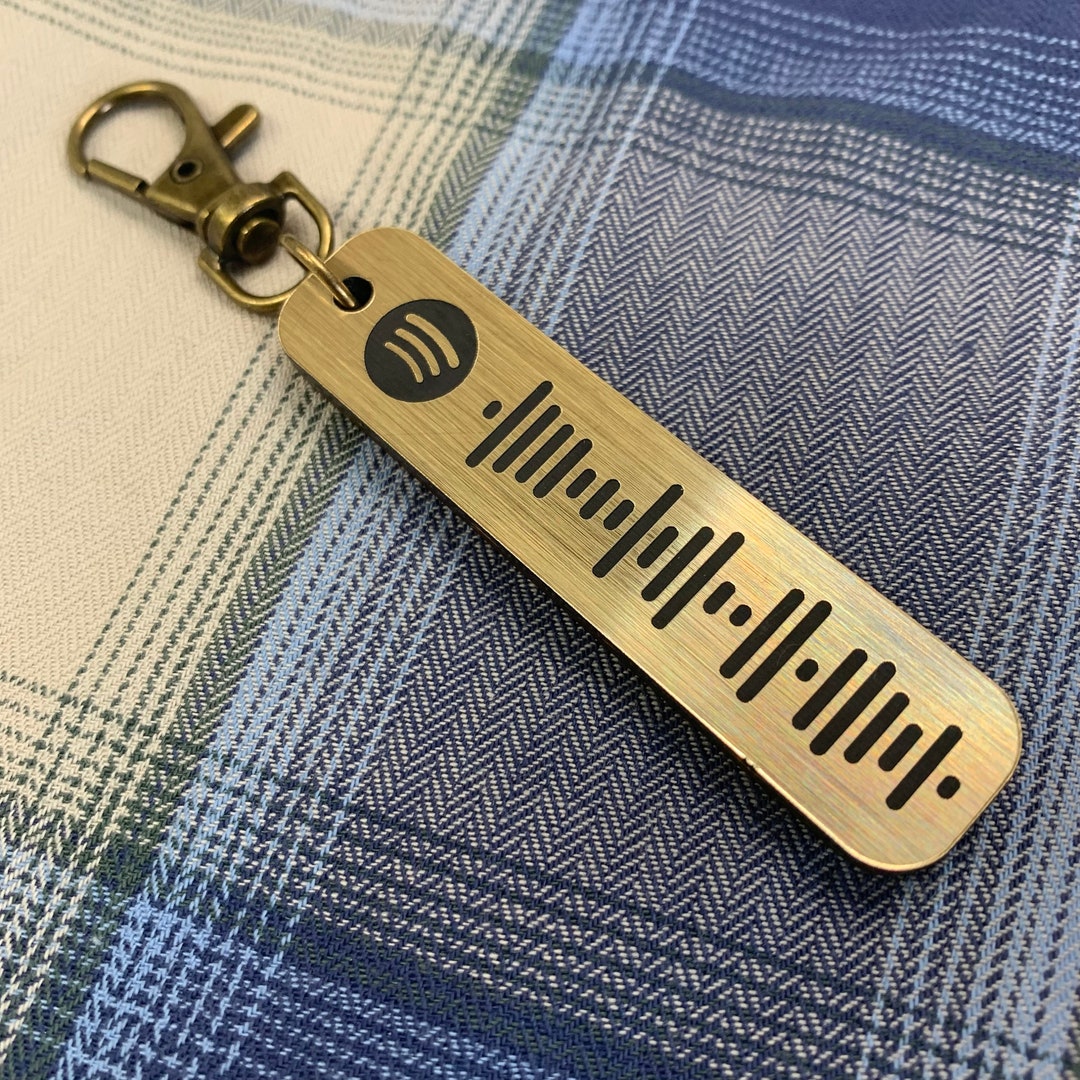 Spotify Code Double Sided Personalised Keyring, Spotify Code, Spotify ...
