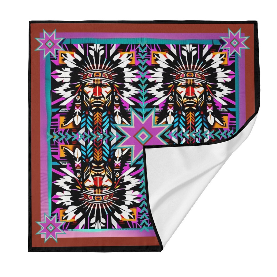 Native Style Imitation Silk Scarf - Etsy