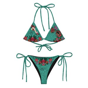 Tatty Land Back Recycled String Bikini Native Swimwear Indigenous Owned ...