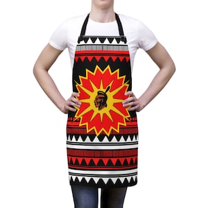 Warrior Native Indigenous Apron - Etsy