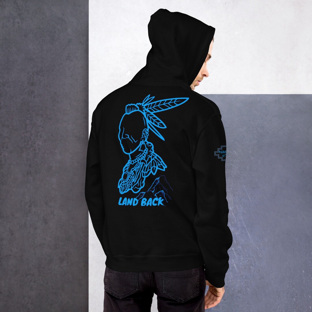 Land Back Native Land Hoodie Indigenous Design Cree Syllabic - Etsy