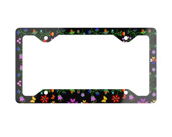 Metal Floral License Plate Frame - Etsy