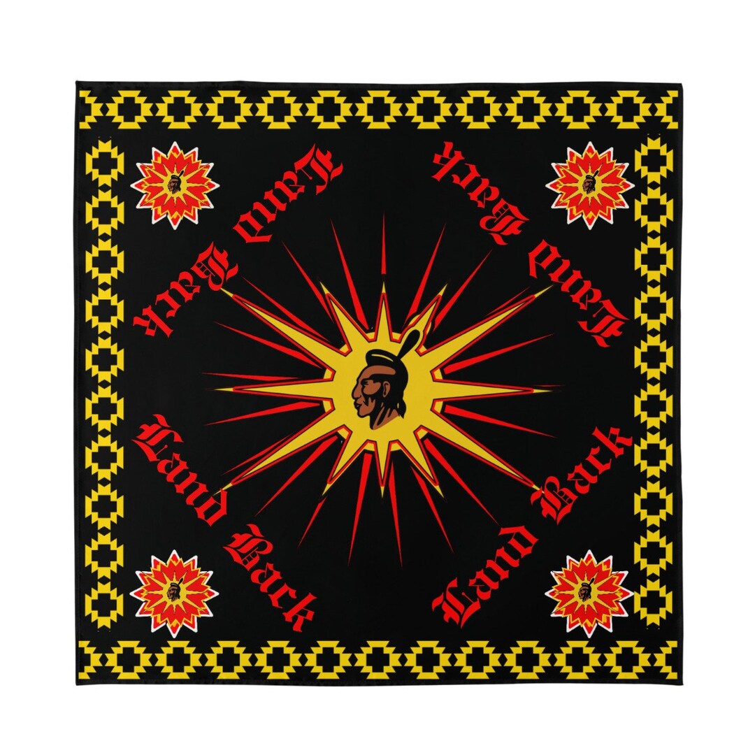 Warrior Flag Native Silk Bandana - Etsy
