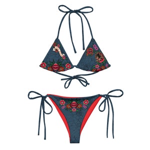 Tatty Land Back Recycled String Bikini SEO Native Swimwear Indigenous ...