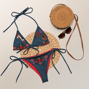 Tatty Land Back Recycled String Bikini SEO Native Swimwear Indigenous ...