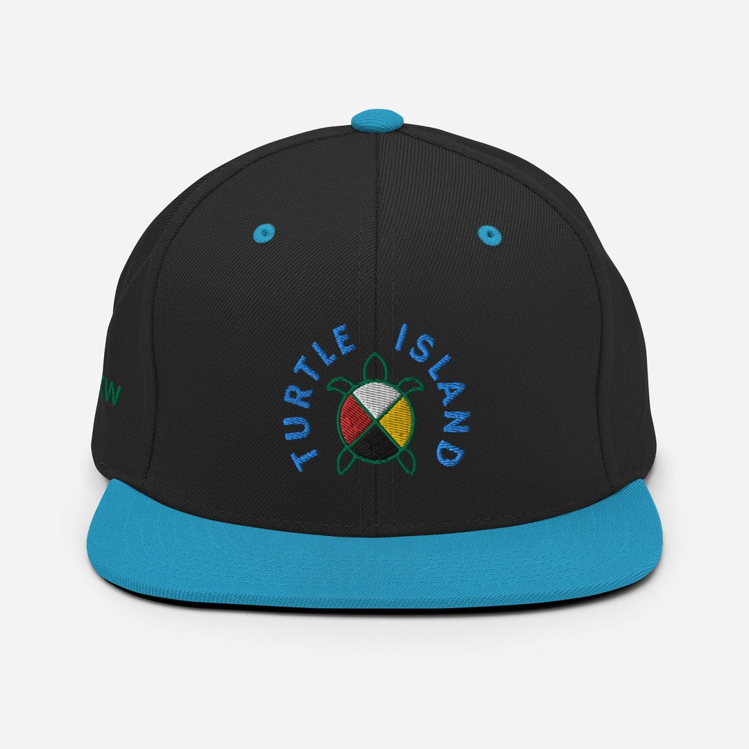 Turtle Island Snapback Hat - Etsy