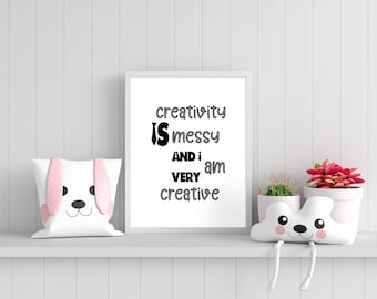I Am Creative Poster - Etsy