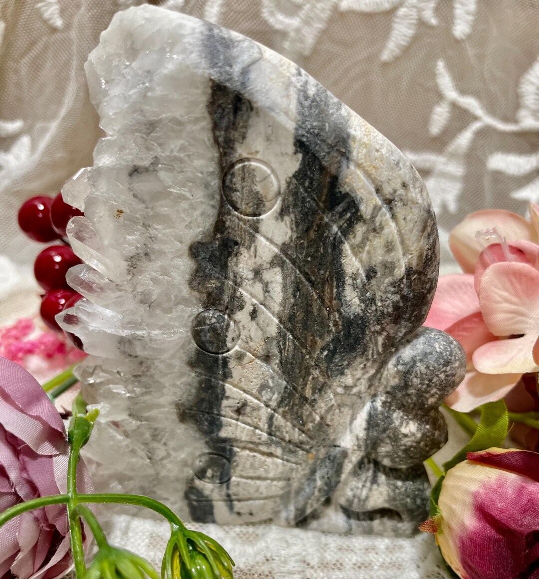 Beautiful Agate Mermaid With Quartz Cluster Carving - Etsy