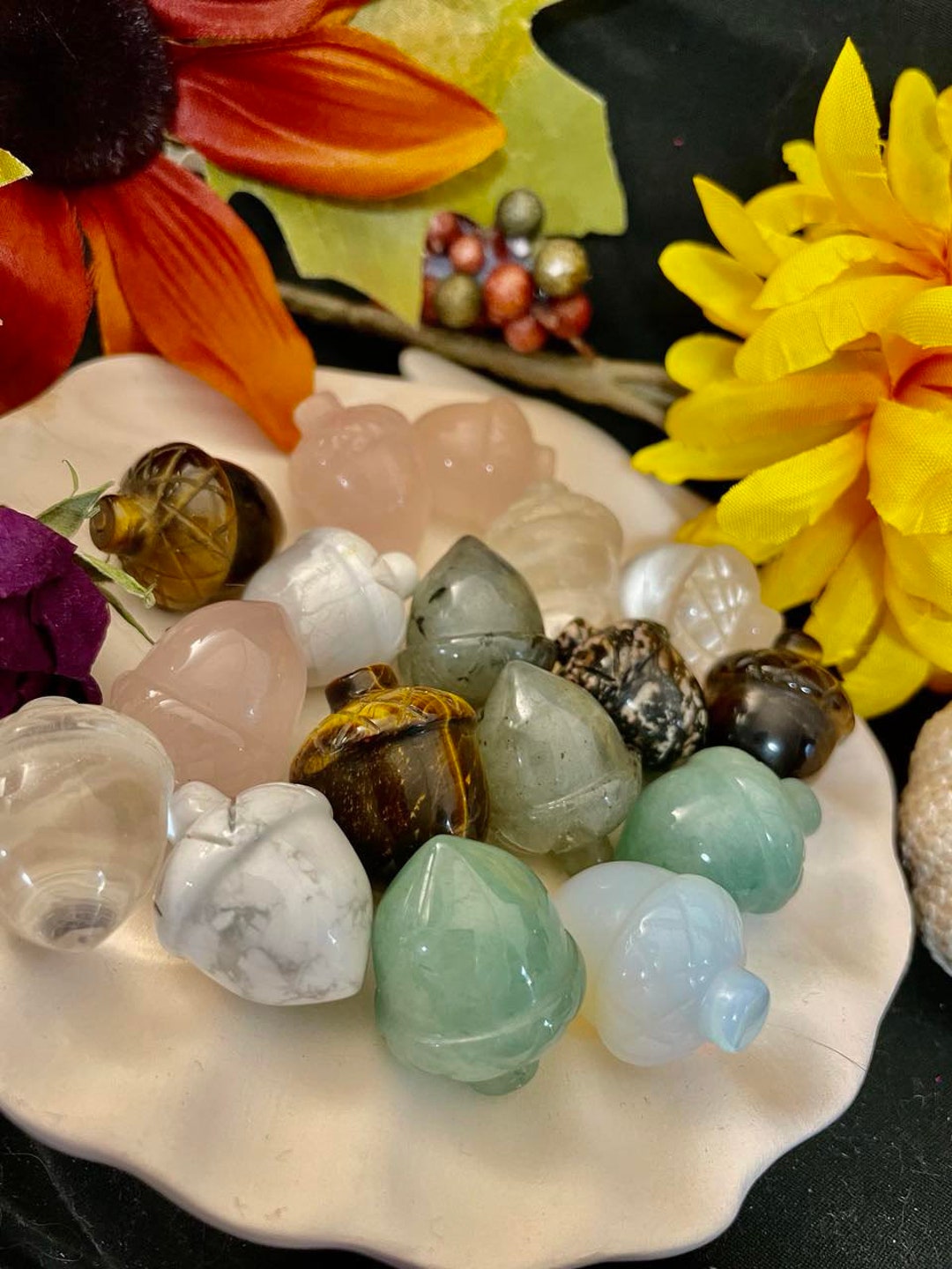 Crystal Acorn Carvings New Stock 9/7 - Etsy