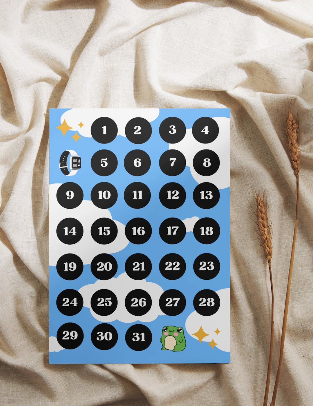 Printable ADHD Adult Sticker and Reward Chart | Digital Download File ...