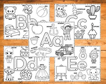 Alphabet Occupations Coloring Pages, Preschool Coloring Pages ...
