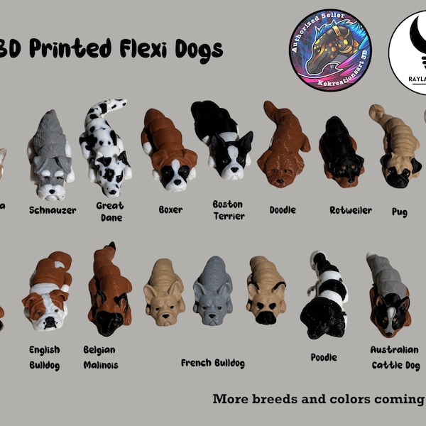 Flexi 3d Printed Dog - Etsy