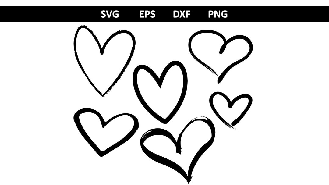 Heart SVG, PNG, EPS, Instant Download, Digital Download, Heart Png ...