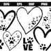 Dog Heart Svg, Dog Paw Svg, Love Svg, Heart Svg, Puppy Svg, Dog Paws ...