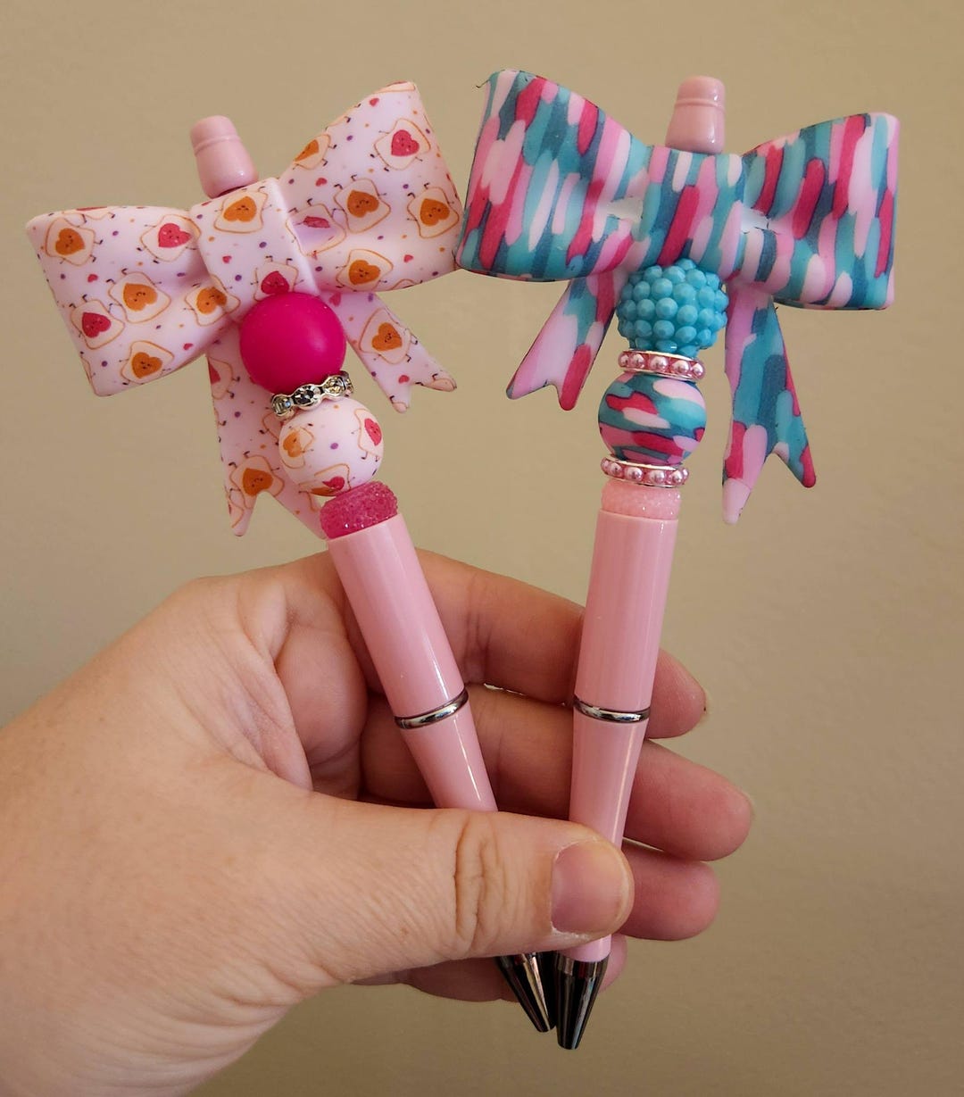 Straw Topper Bow Pens | Big Bow Pens | Peanut Butter and Jelly Big Bow ...
