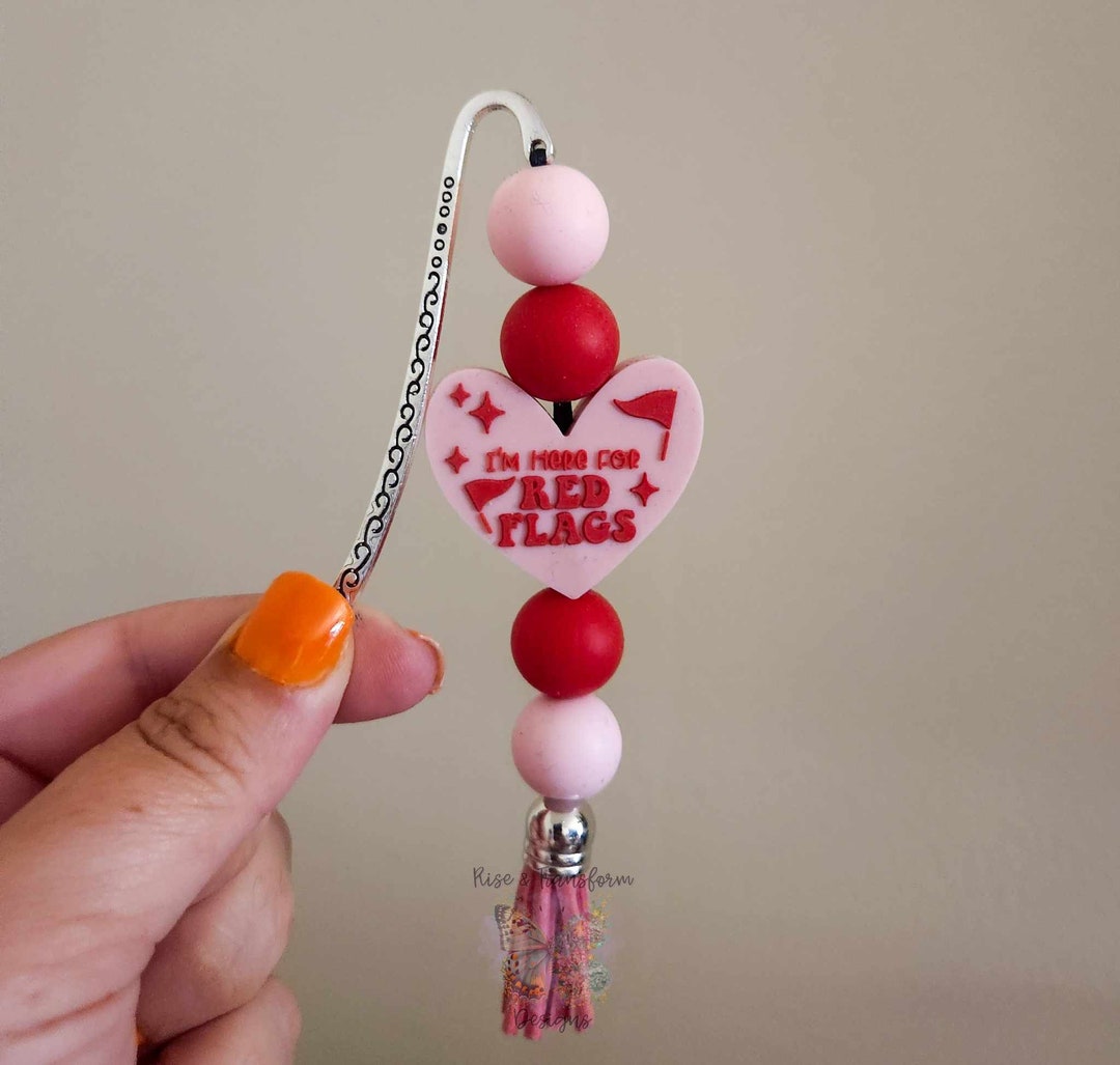 I'm Here for Read Flags Bookmark | Red Flags Bookmark | Spicy Bookmarks ...