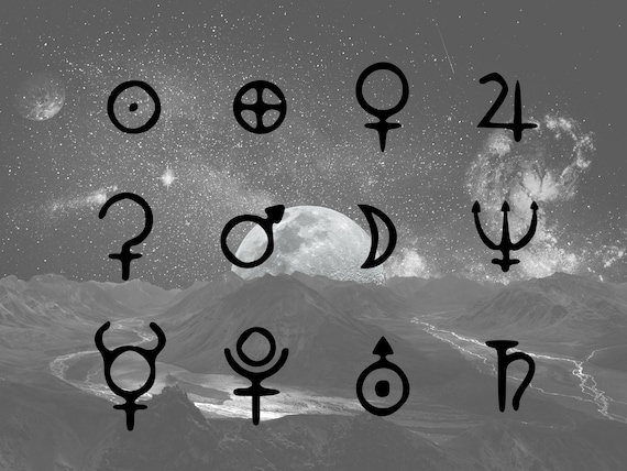 Roman Symbols For The Planets