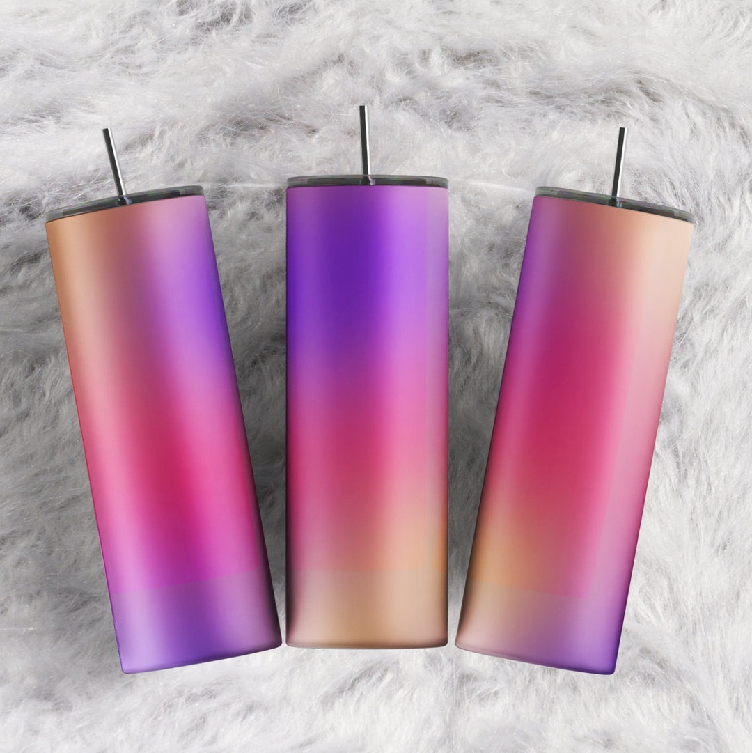 Colorful Ombre Tumbler Wrap Pastel Rainbow Bright Ombre Gradient ...