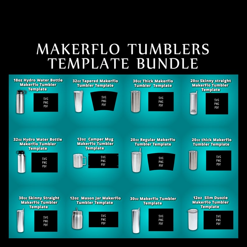 Makerflo Tumbler Templates Bundle Sublimation Templates - Etsy Makerflo Tumbler Templates Bundle Sublimation Templates - Etsy