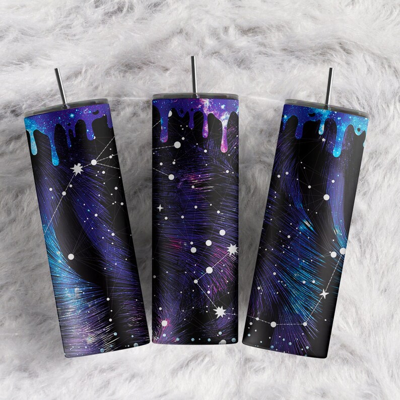 Navy Blue Black Animal Fur Pattern Galaxy Blue Slime - Etsy