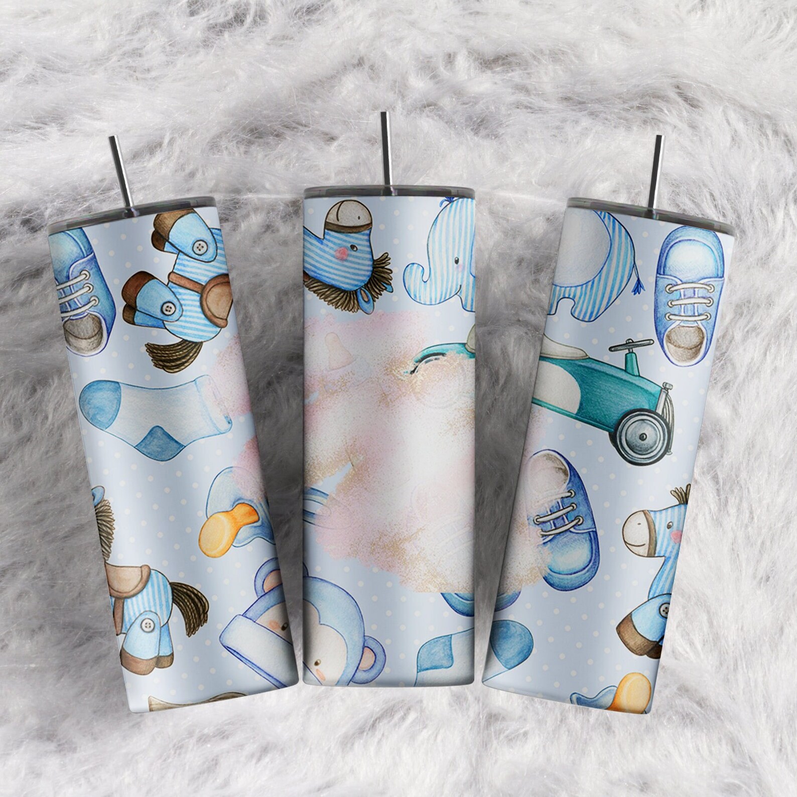 Personalized Baby Boy Tumbler Birth Announcement Infant Boy Pregnancy ...