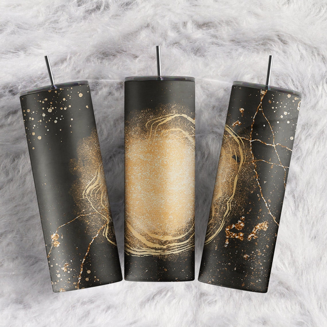 Add Your Own Custom Name Wrap Gold Marble Black Watercolor - Etsy