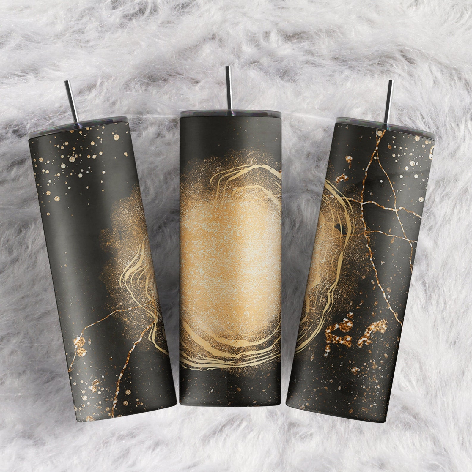 Add Your Own Custom Name Wrap Gold Marble Black Watercolor - Etsy