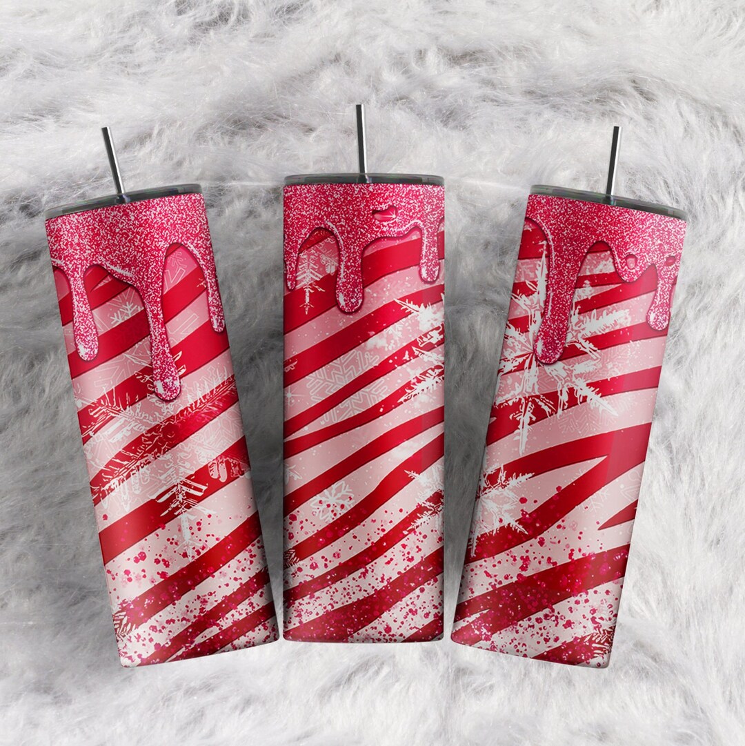 Glitter Snowflakes Tumbler Wrap Red Zebra Glitter Slime Holiday Winter ...