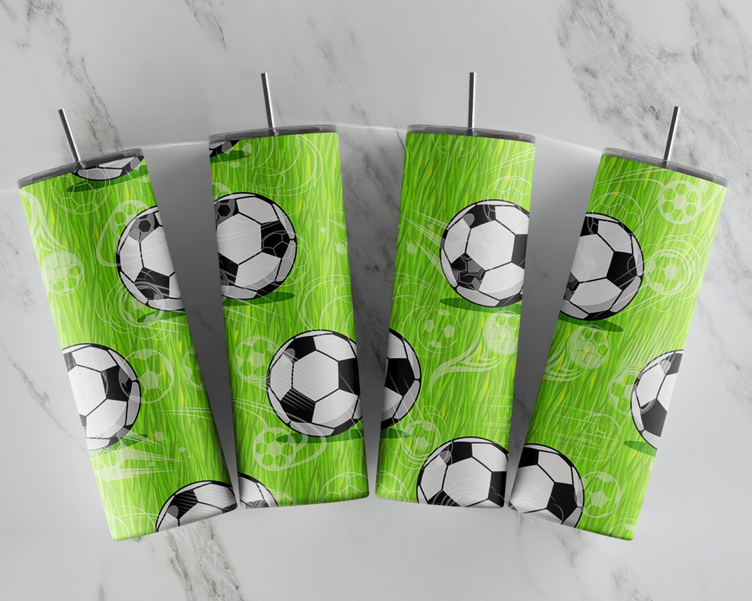 Soccer Ball Tumbler Wrap Soccer Field Coach Football Sport Sublimation ...