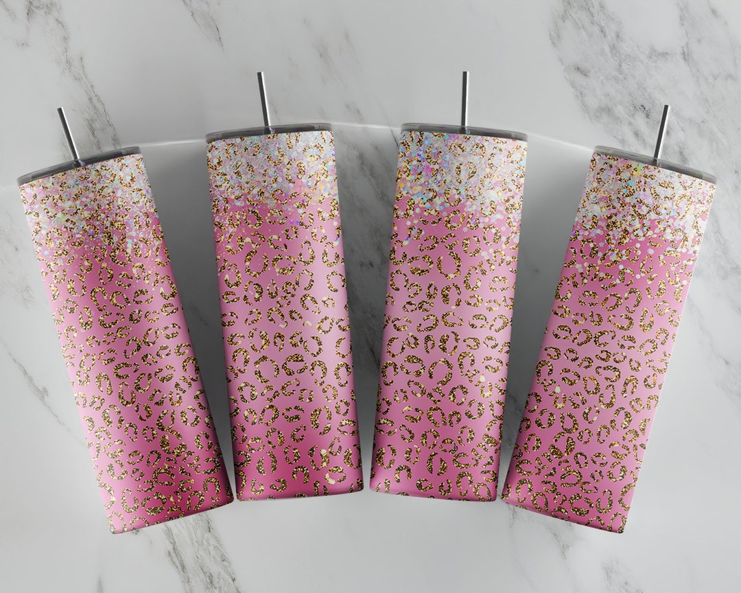 Gold Glitter Leopard Print Holographic Glitter Border Sublimation ...