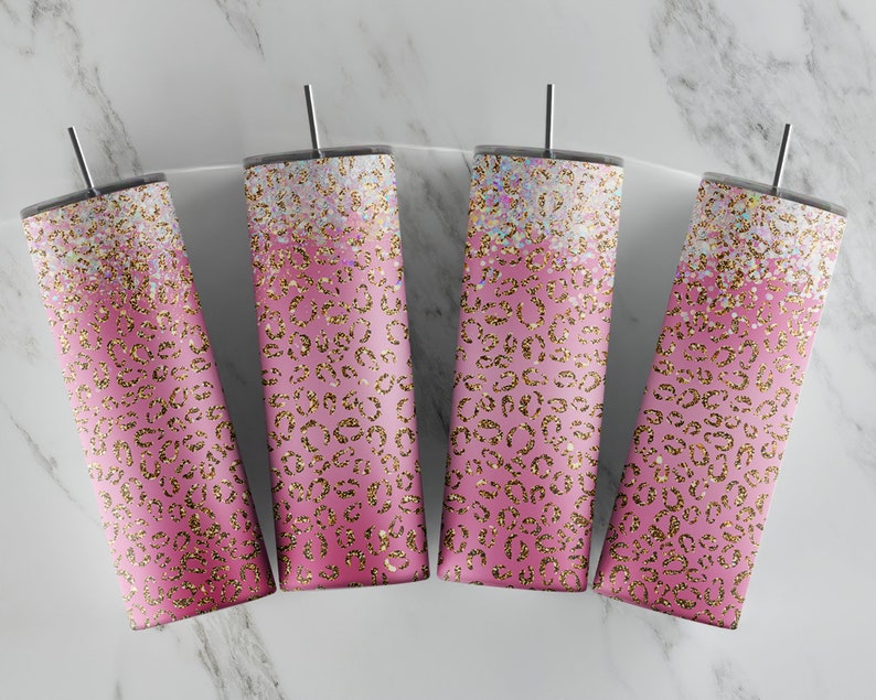 Gold Glitter Leopard Print Holographic Glitter Border - Etsy