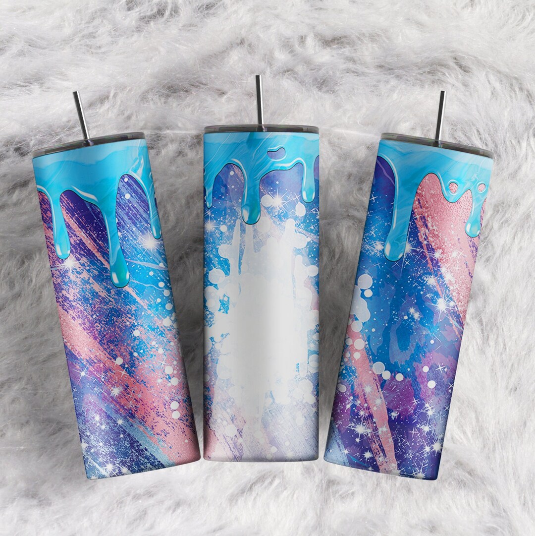 Add Your Own Custom Name Wrap Blue Slime Milky Way Navy Blue Coral ...