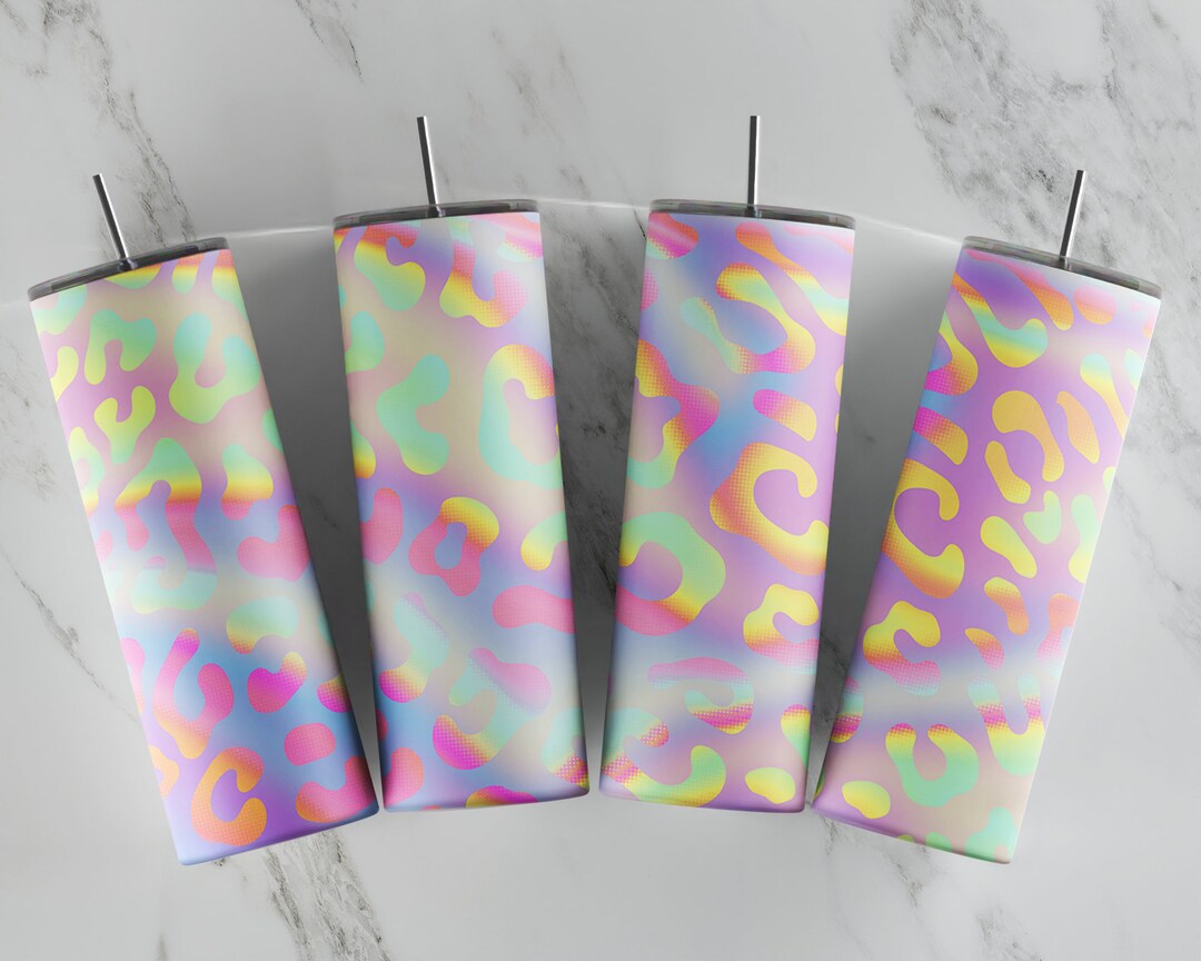 Schillernder Leopard Becher Wrap Holographic Gepard Becher Sublimation ...