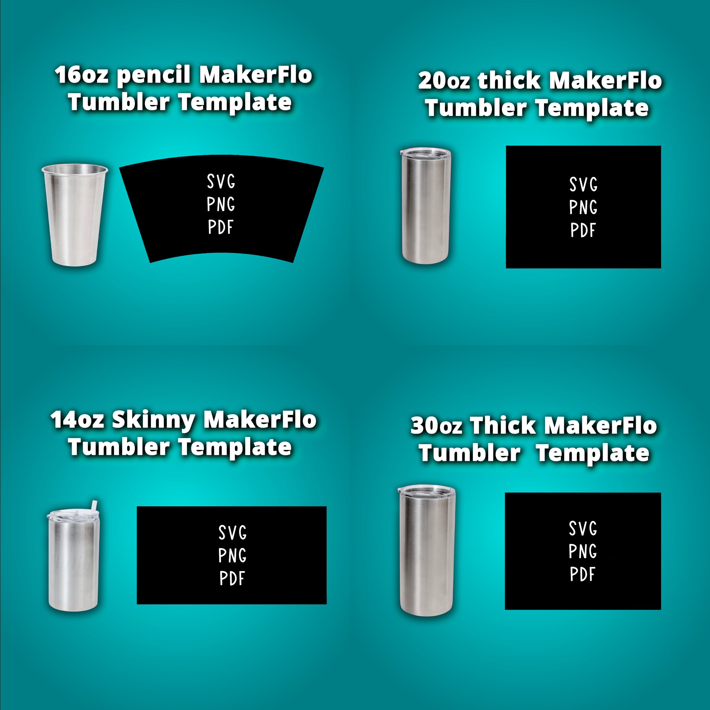 Makerflo Tumbler Templates Bundle Sublimation Templates - Etsy